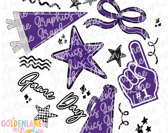 Let’s Go Yellow Team Spirit Collage | Digital Download | Mascot PNG ...