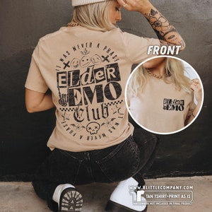 Elder Emo Club Unisex Tshirt XS-5XL / It Was Never a Phase Shirt Emo Gift Emo is Not Dead Emo ...