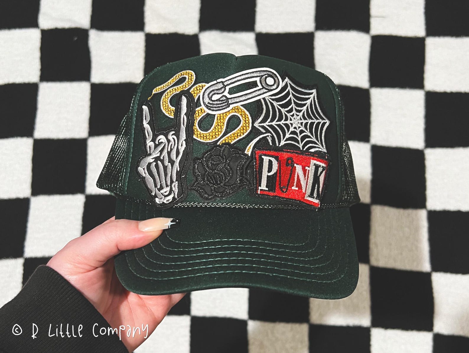Punk Alt Patches Trucker Hat / Trucker Patch Trendy Hat Alternative ...