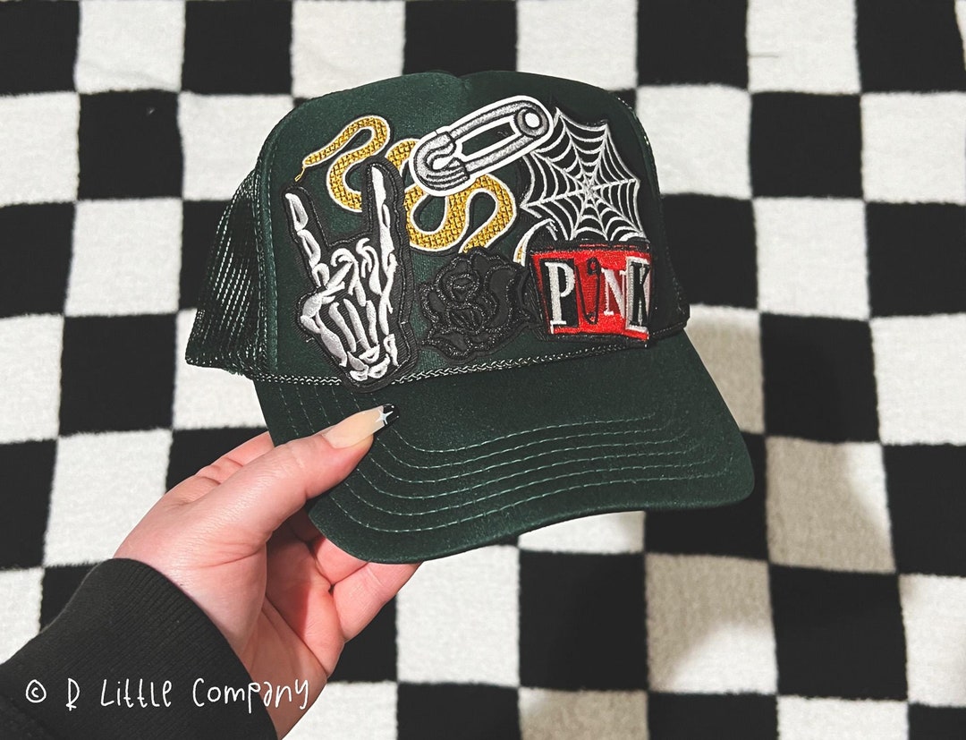 Punk Alt Patches Trucker Hat / Trucker Patch Trendy Hat Alternative ...