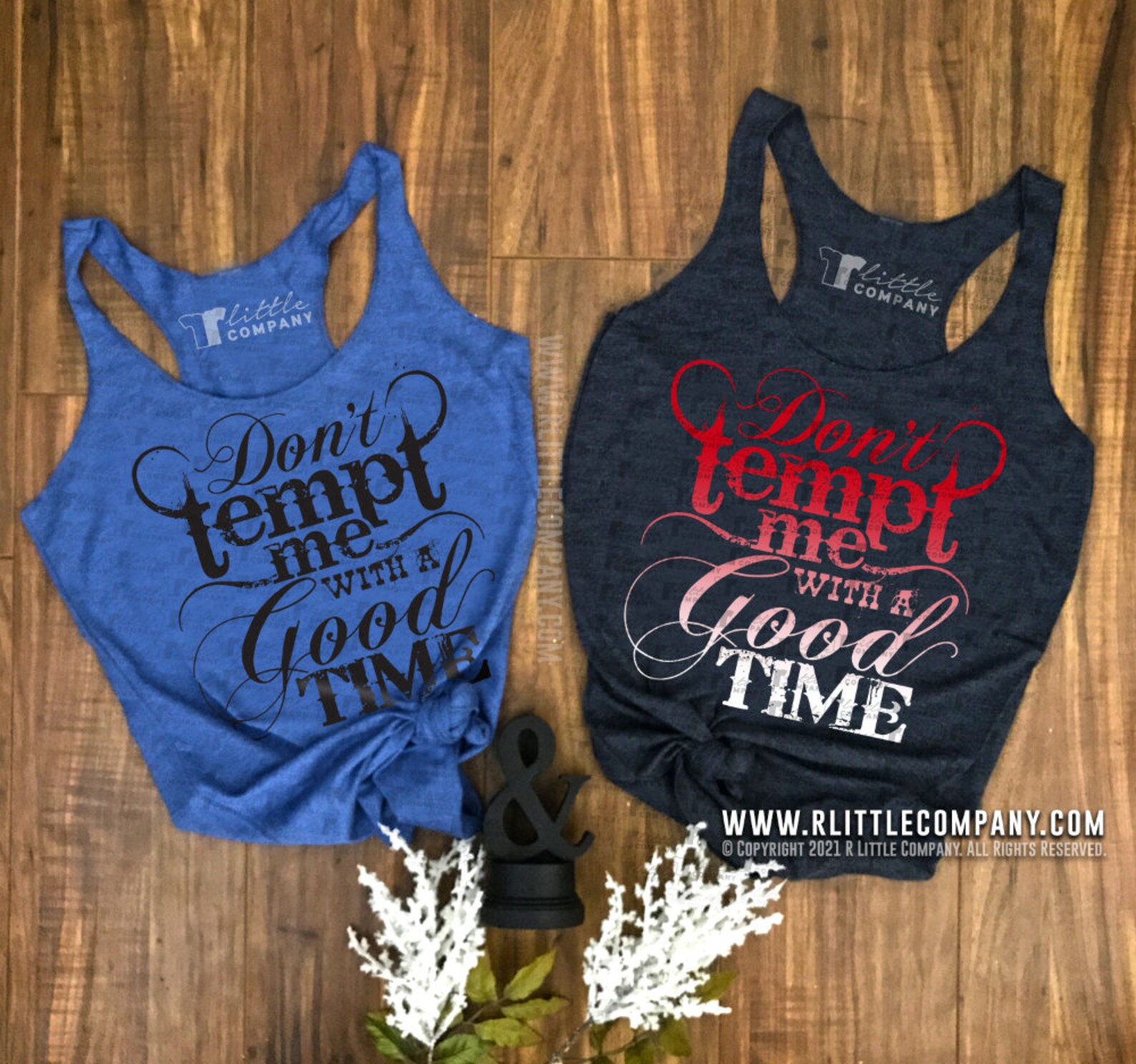 Don't Tempt Me With a Good Time Women's Triblend Tank - Etsy