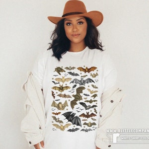 Bat Collage Unisex Tshirt XS-5XL | Witchy Clothes Fall Shirt Batty ...