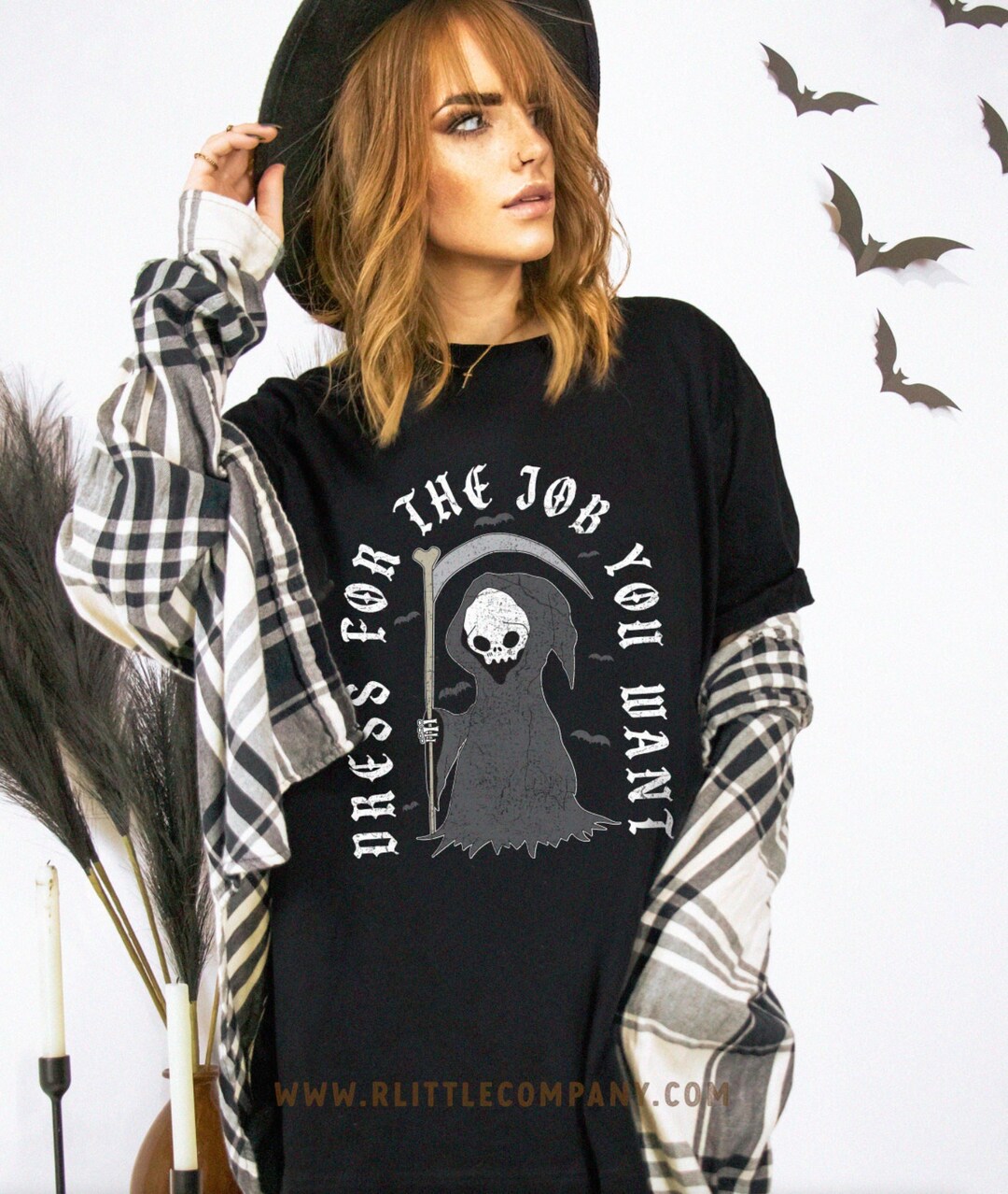 Grim Reaper Goth Tshirt Unisex XS-5XL / Emo Shirt Alternative Clothing ...