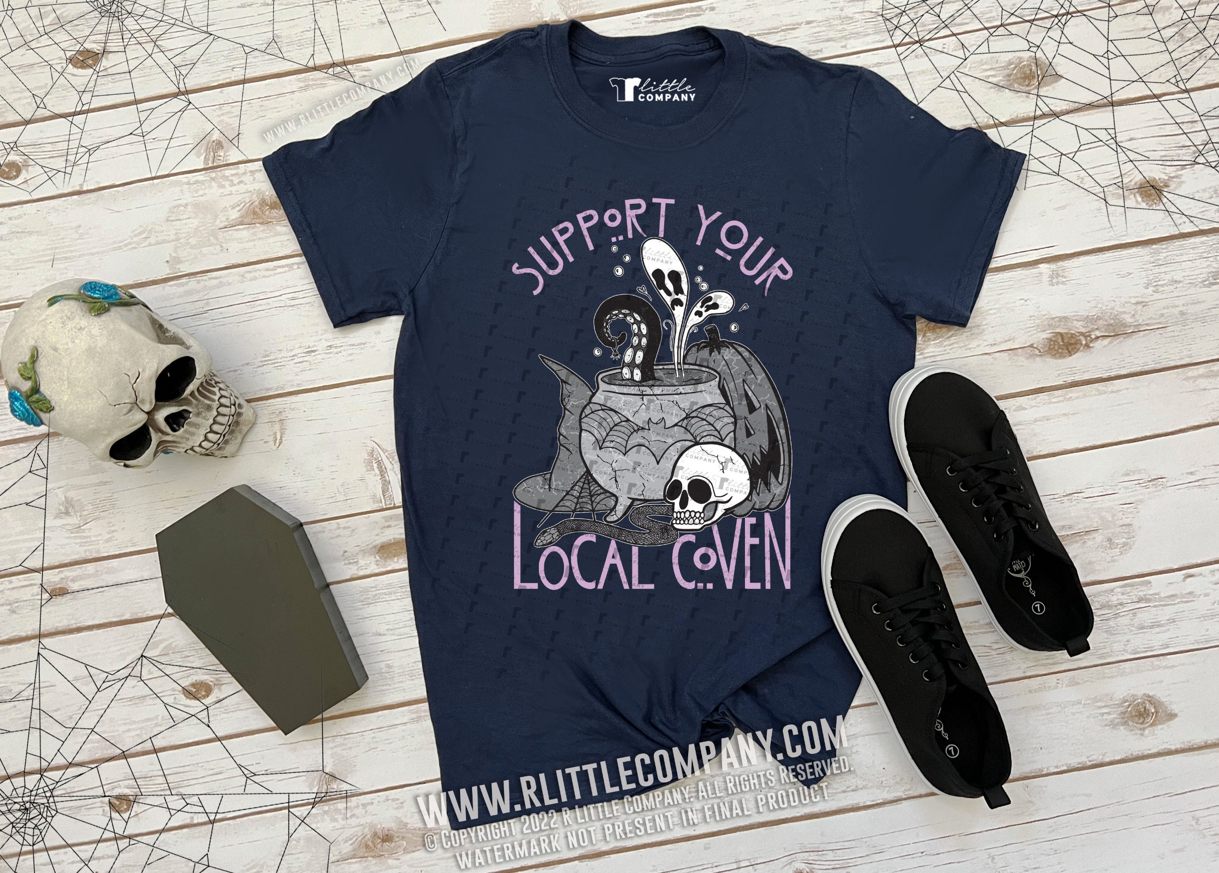 Support Your Local Coven Witch Soft Unisex Tee XS-5XL / Fall Support Your Local Coven Witch Soft Unisex Tee XS-5XL / Fall