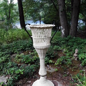 Antique Wicker Pedestal Plant Stand Circa 1900 Fernery - Etsy