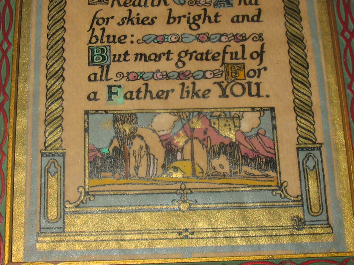 Antique Father Motto Circa 1920's Rare - Etsy