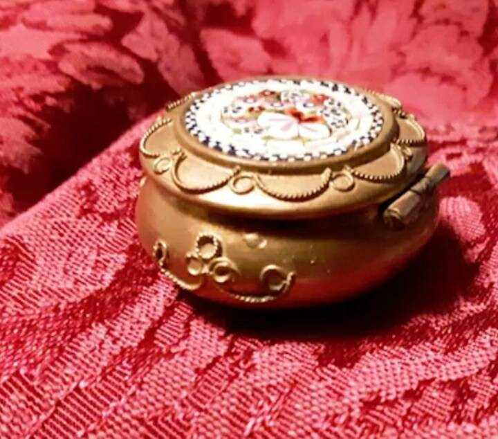 Antique Micro Mosaic Pill Box Circa 1900 - Etsy