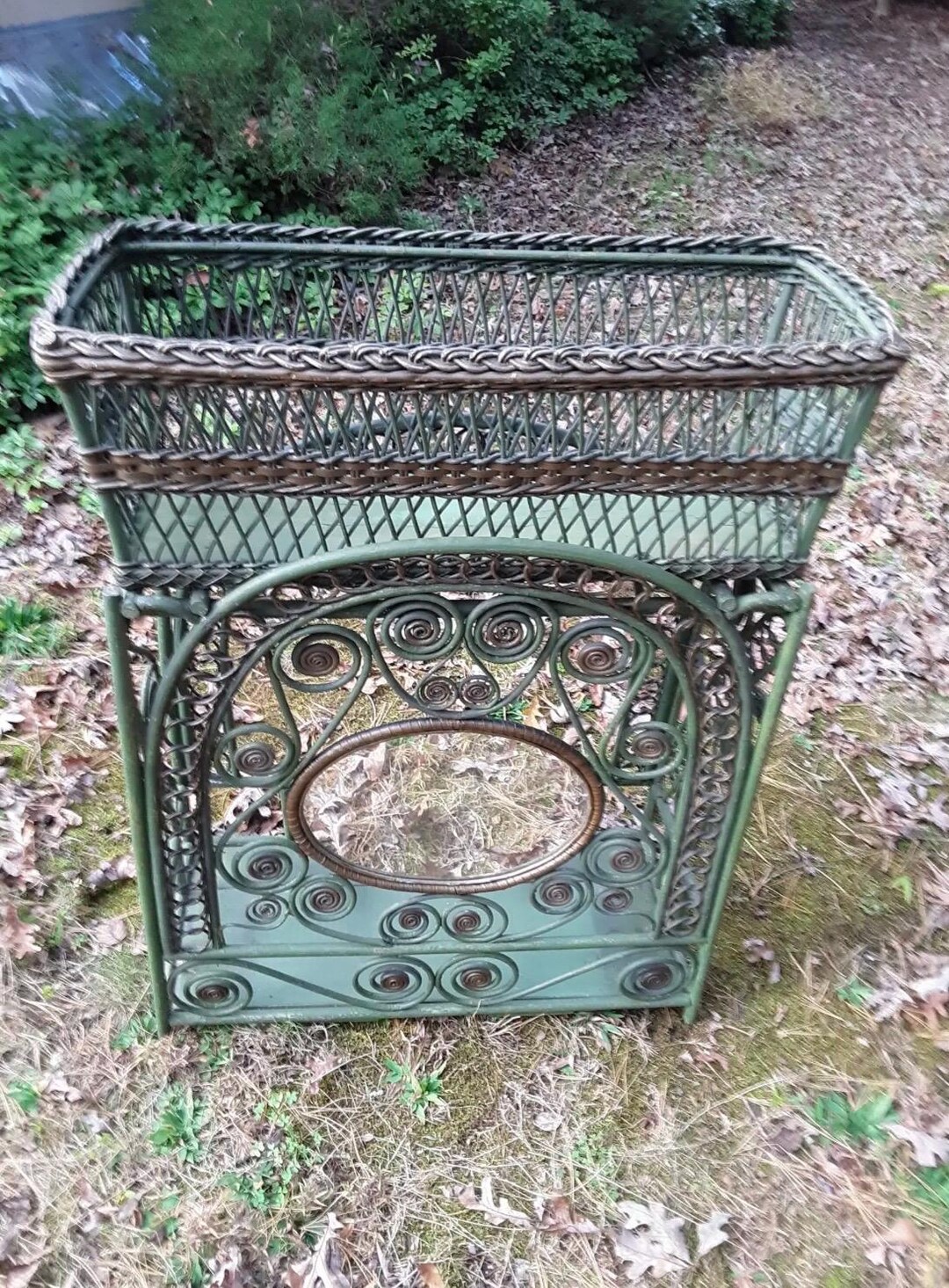 Antique Wicker Fernery Table Circa 1880’s Rare Victorian Flower Stand ...
