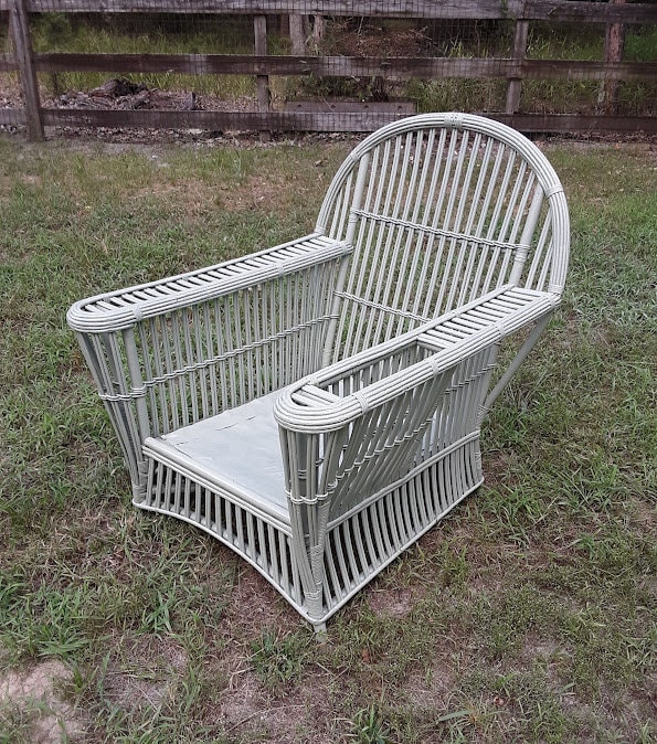 Antique Stick Wicker Set Circa 1920's - Etsy