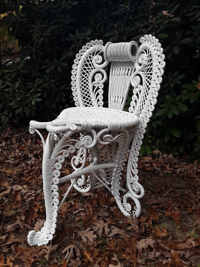 Antique Wicker Posing Chair Photographers Chair Circa 1890's Rare ...