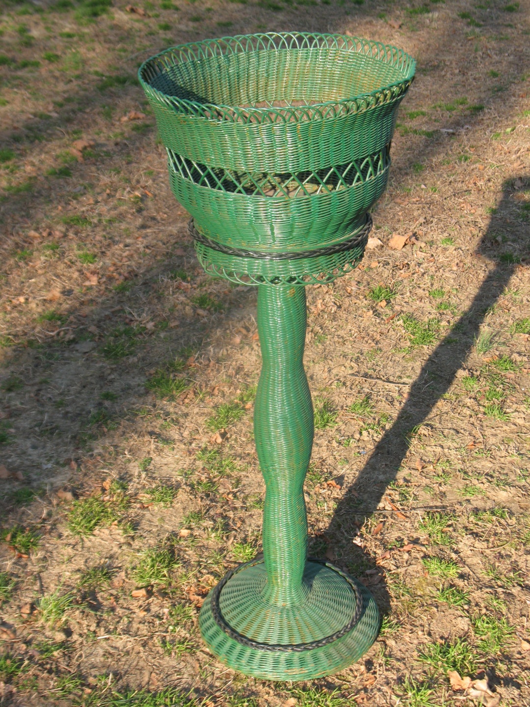 Antique Wicker Fernery in Original Colors Circa 1920's - Etsy