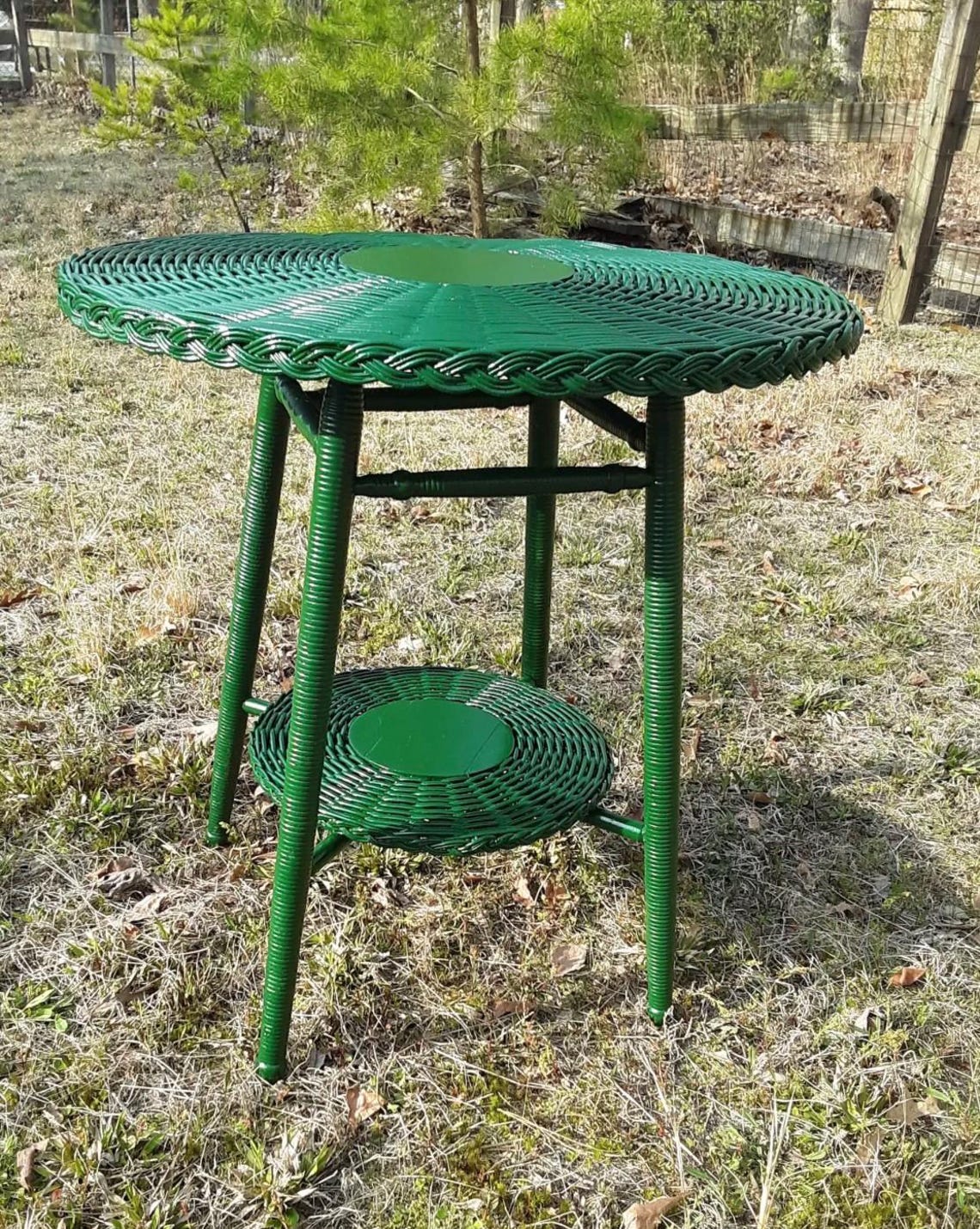 Antique Wicker Table Circa 1920’s Bar Harbor - Etsy