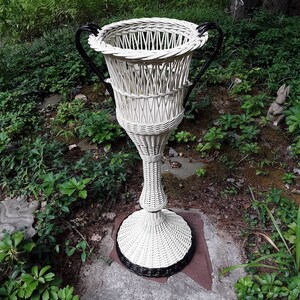 Antique Wicker Pedestal Plant Stand Circa 1900 Fernery - Etsy