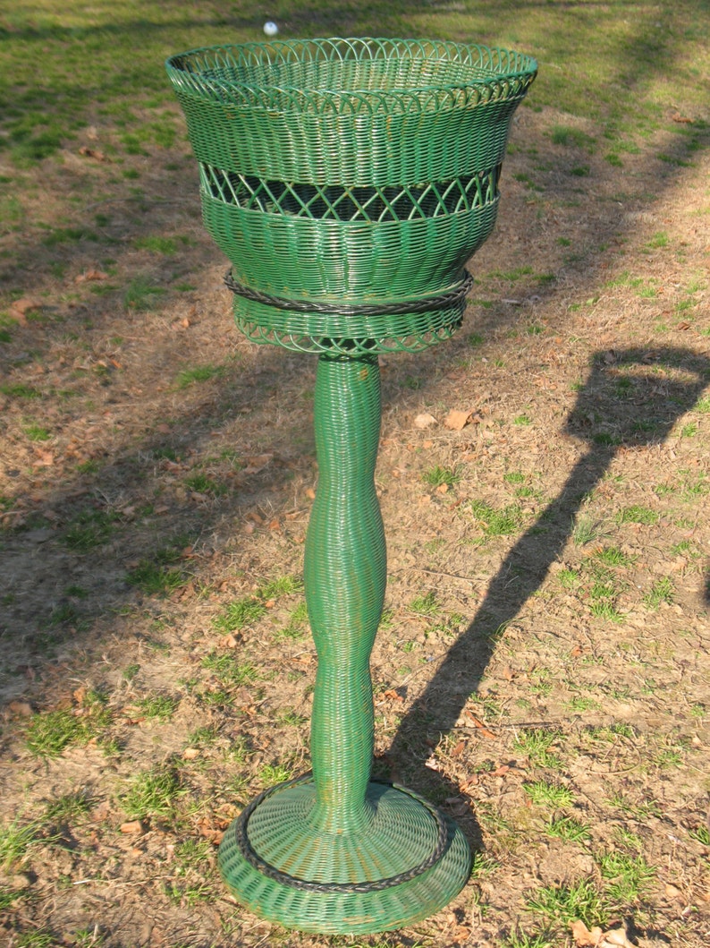 Antique Wicker Fernery in Original Colors Circa 1920's - Etsy