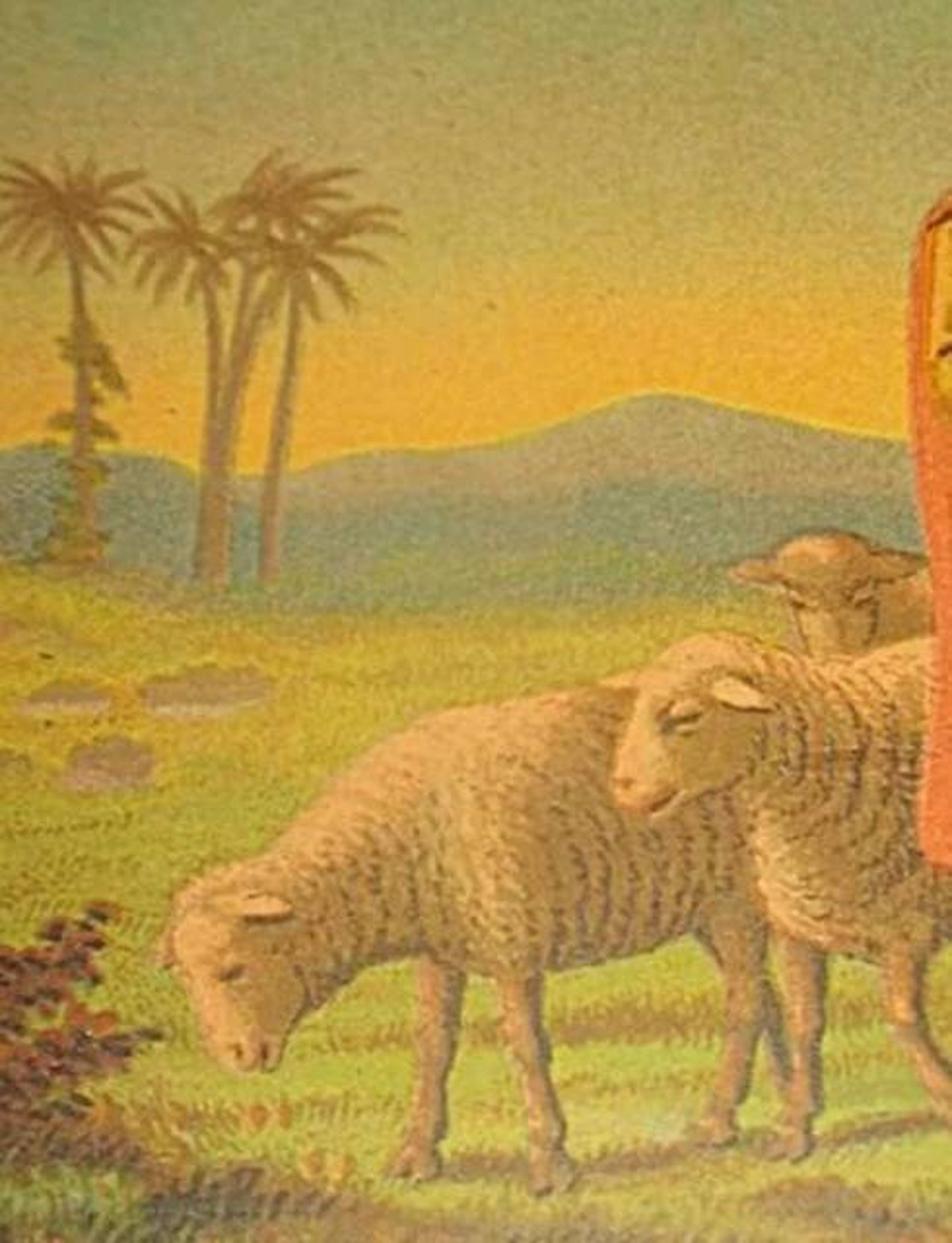 Religious Art Jesus the Good Shepherd Lithograph Circa 1880's - Etsy