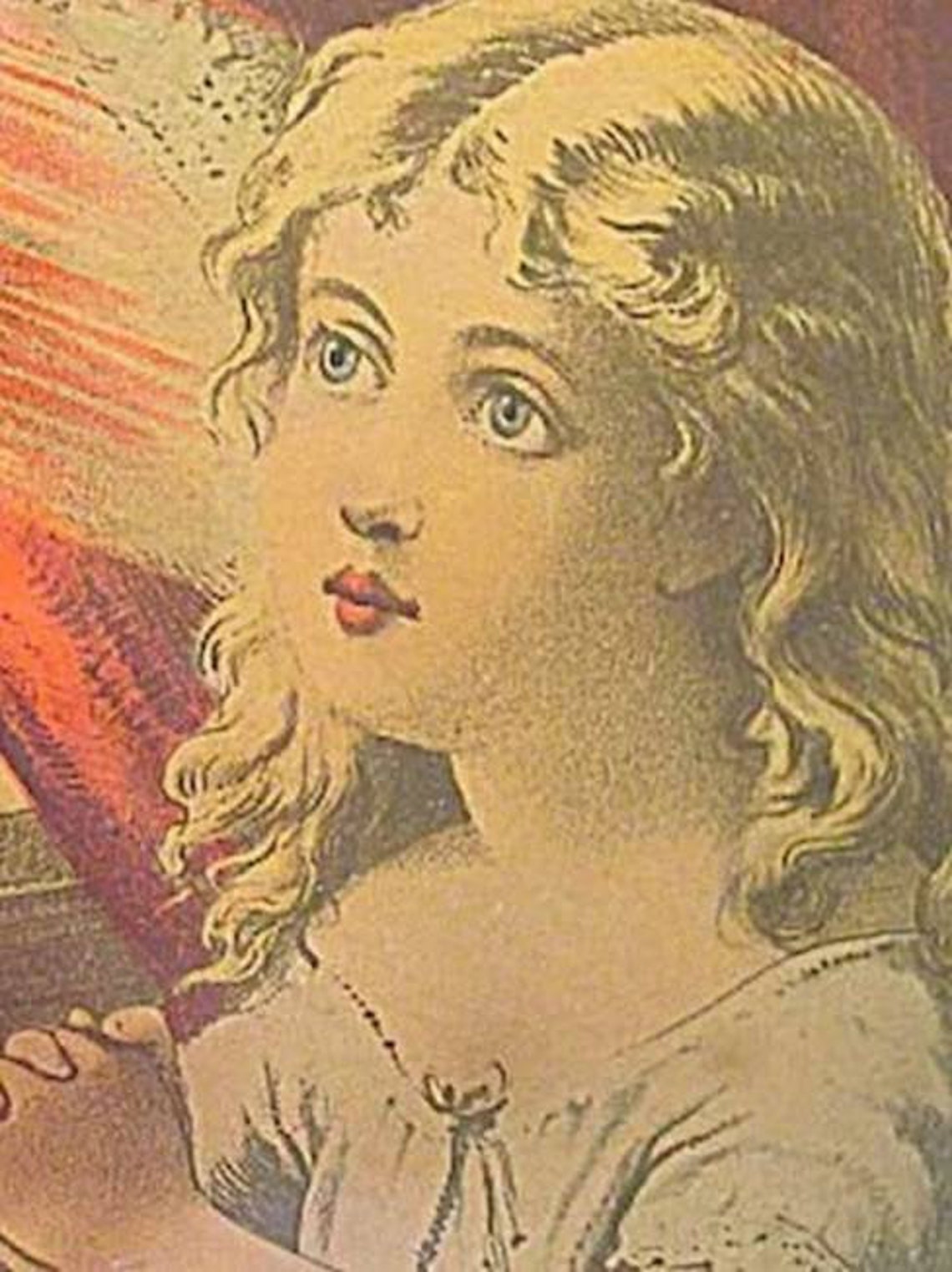 Antique Lithograph Print Morning Prayer Circa 1878 Victorian Child - Etsy