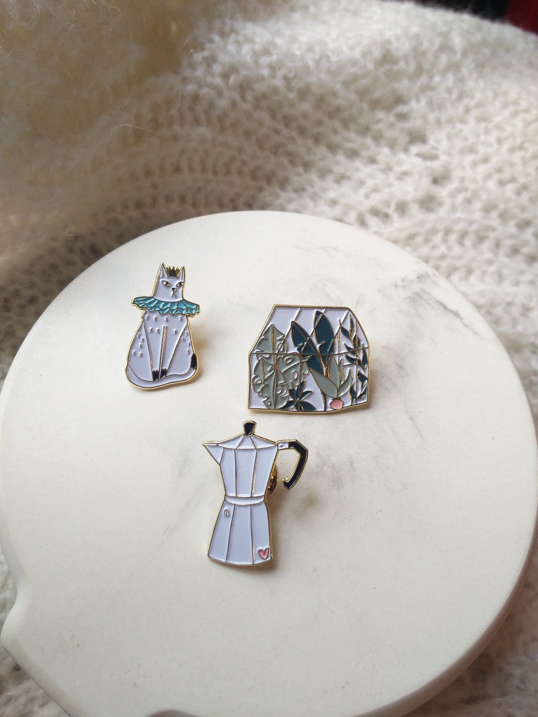 Enamelled Pins - Etsy