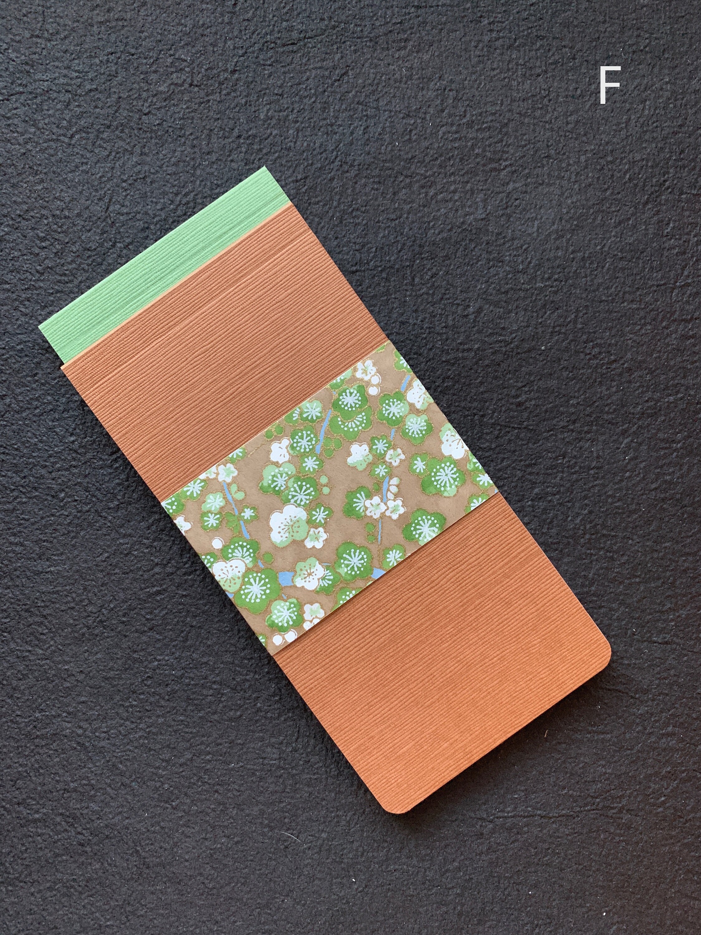 Set of Two Japanese Paper Notepads With Textured Linen Covers - Etsy UK