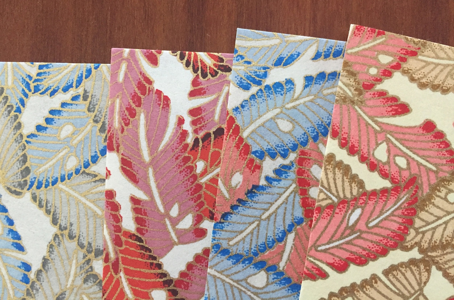 Chiyogami / Yuzen Paper Sample Collection Feathers and | Etsy