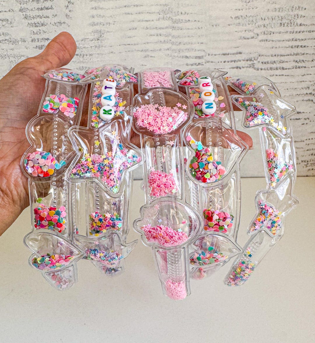 Personalized Confetti Headband: Custom Name, Sparkly Girls Accessory - Etsy