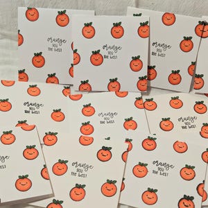 Orange "orange You the Best" Mini Card| Gift Tag| Greeting Card ...