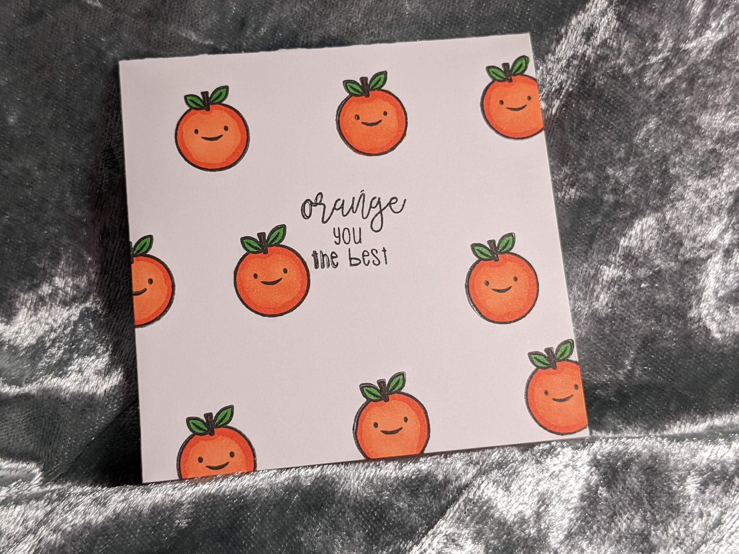 Orange "orange You the Best" Mini Card| Gift Tag| Greeting Card ...