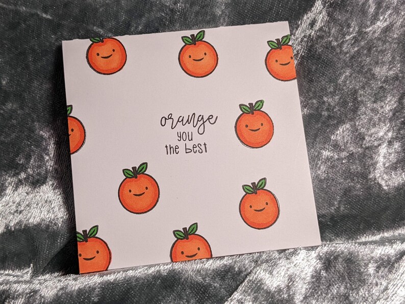 Orange "orange You the Best" Mini Card| Gift Tag| Greeting Card ...