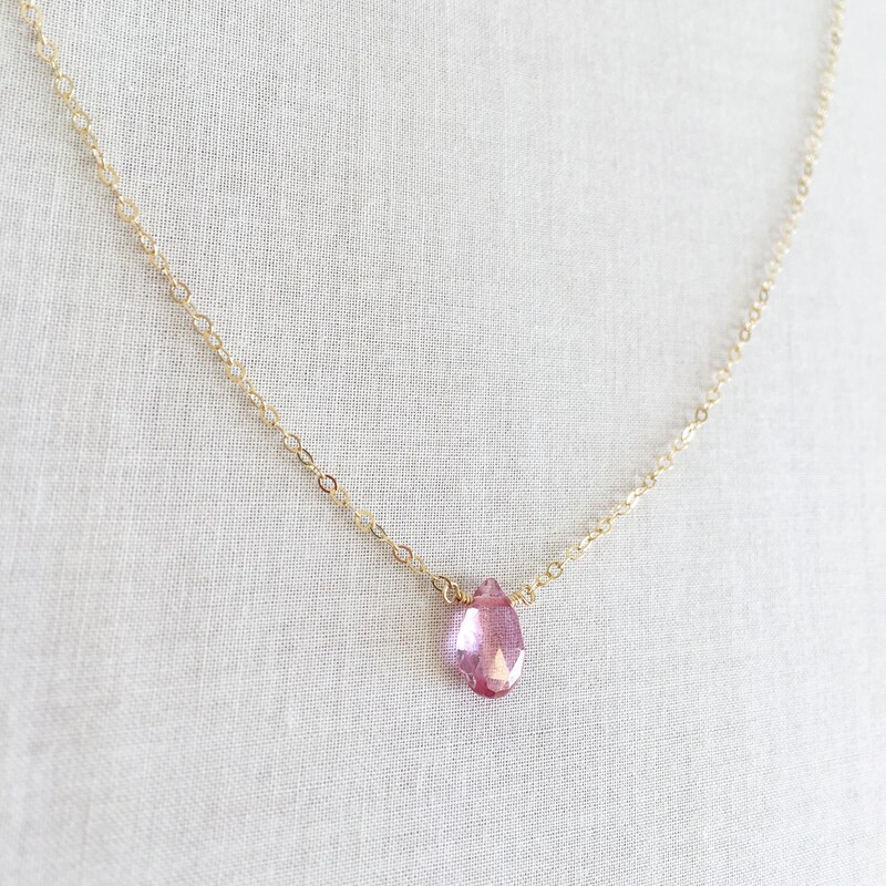 Pink Necklace - Etsy