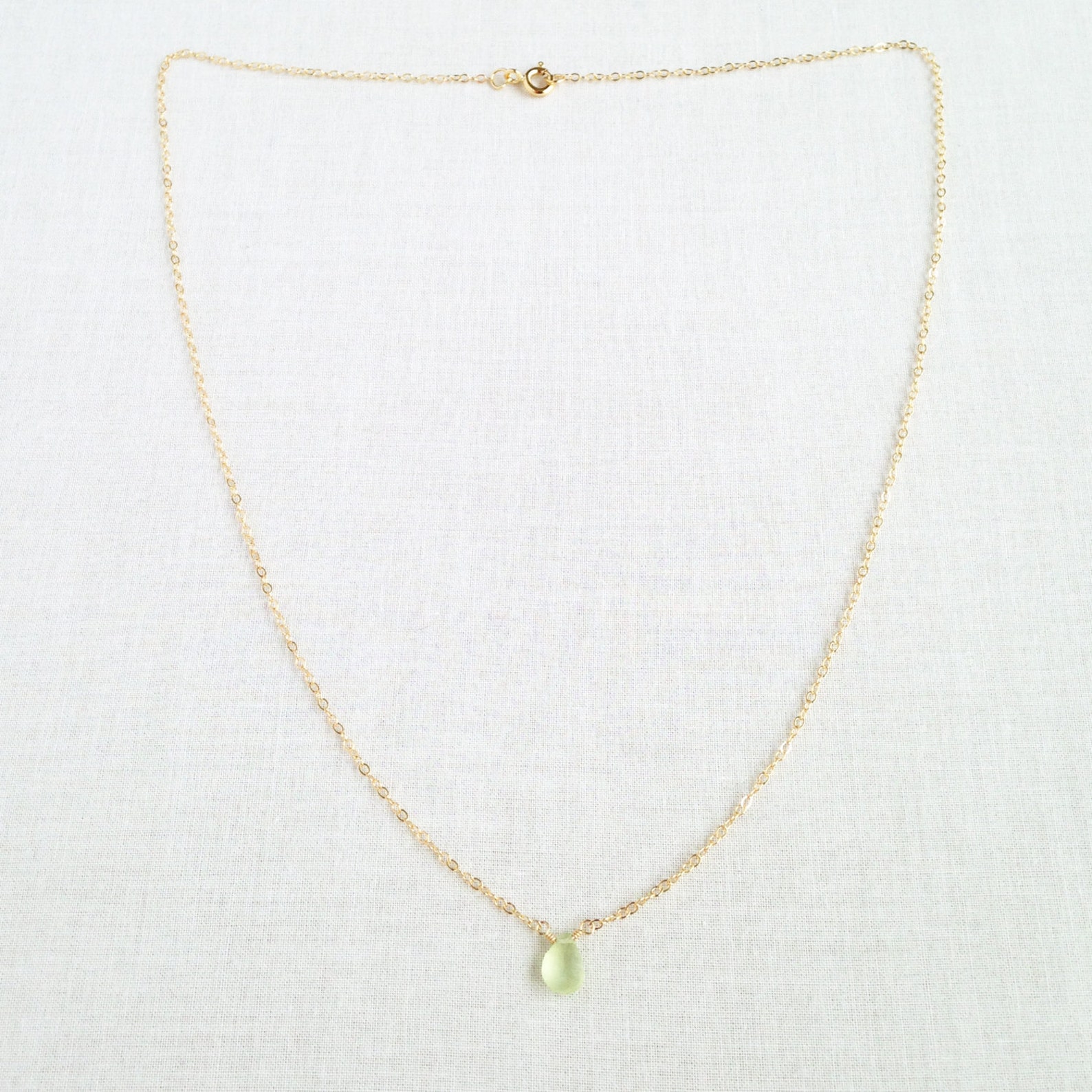 Prehnite Prehnite Necklace Prehnite Jewelry Green Stone - Etsy