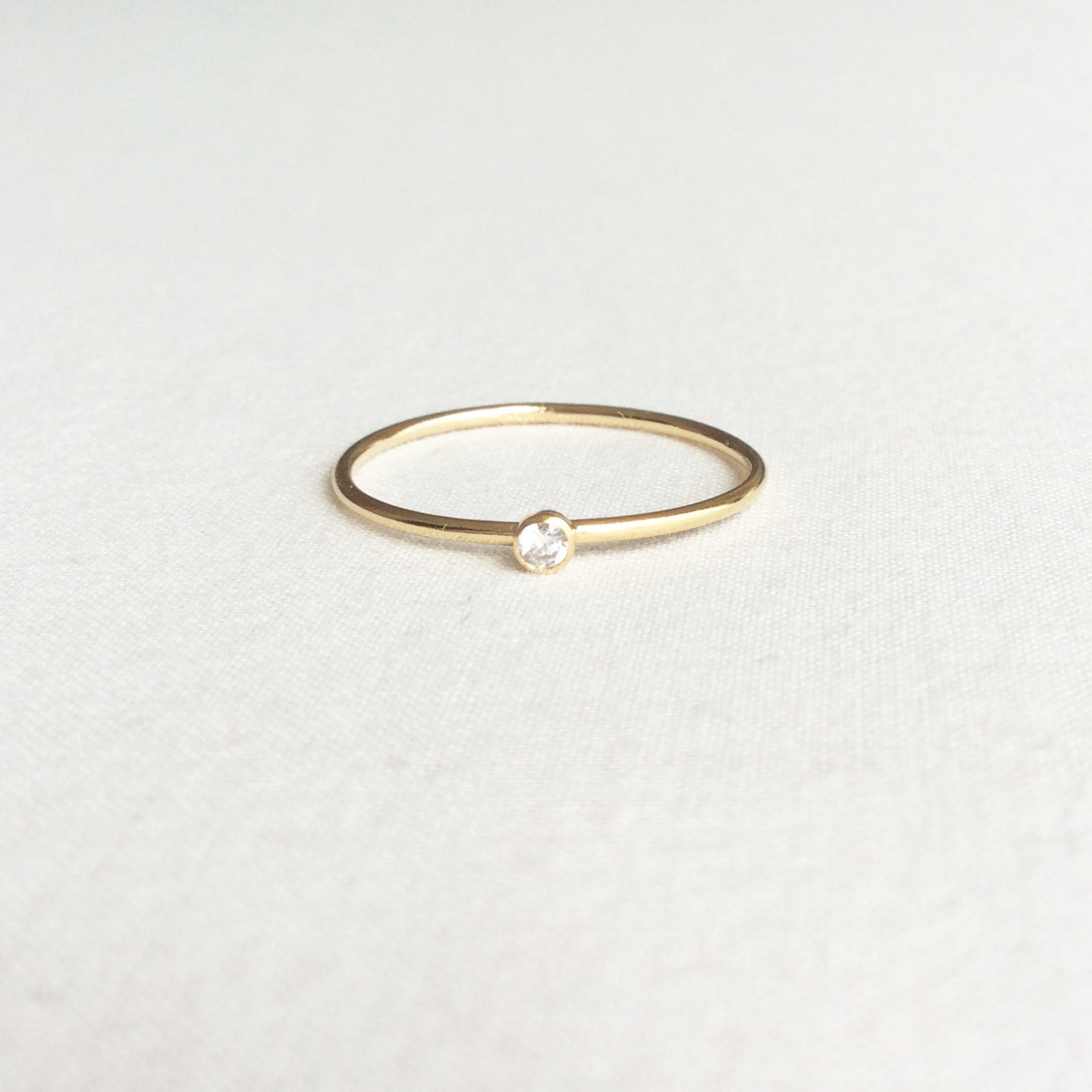 Dainty Gold Ring Dainty Ring Dainty Ring for Women Thin | Etsy