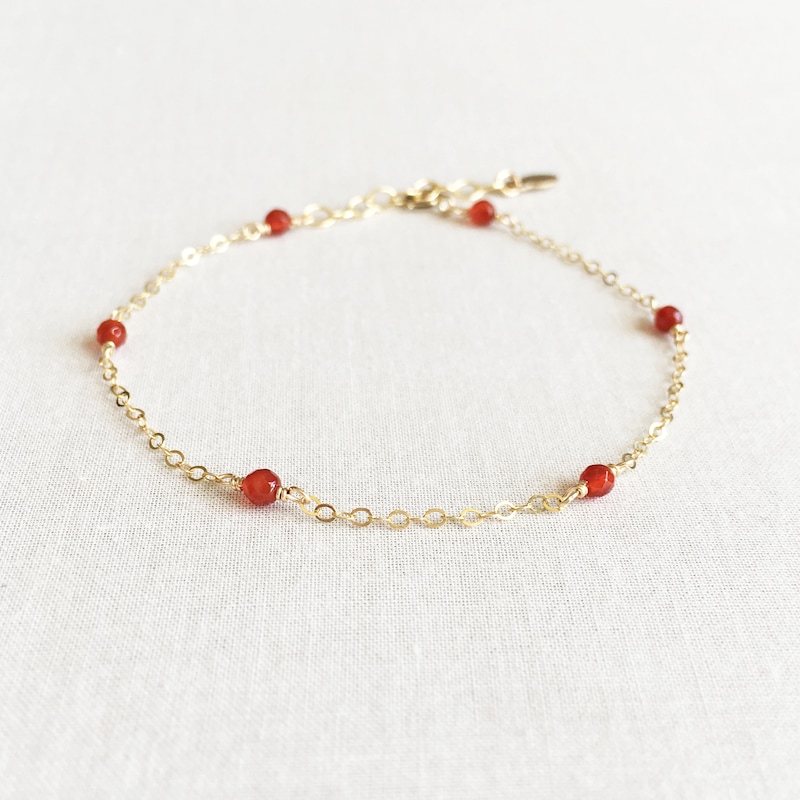 Solid Carnelian Bracelet - Etsy