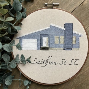 Custom Hand Embroidery of House, Building or Structure Commissioned - Etsy