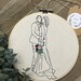 CUSTOM 6 Inch Embroidered Line Portrait - Etsy