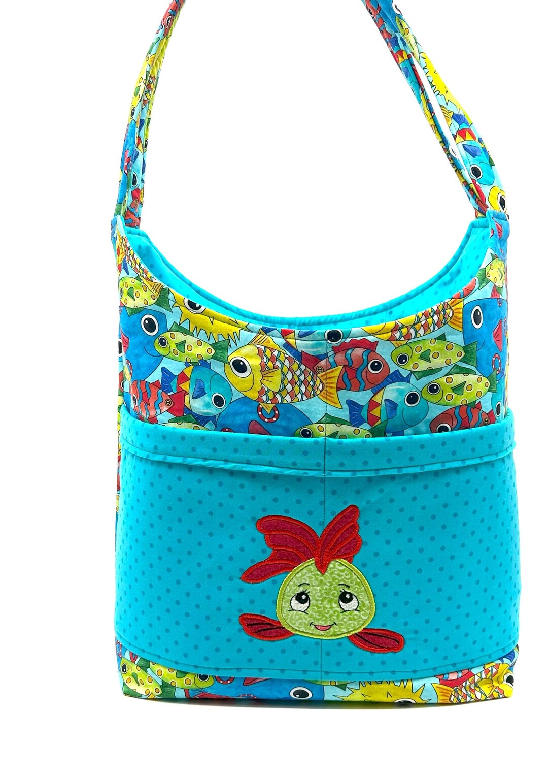 Funny Fish Tote. Beach Bag, Poolside Tote, Travel Tote, Fish, Colorful ...