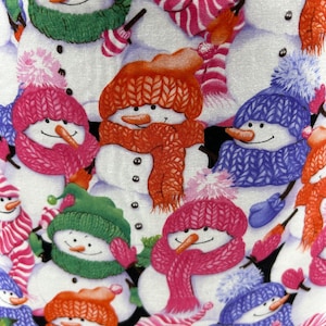 Snowman, Colorful Winter Tote, Winter Bag, Secret Santa Gift, Christmas ...