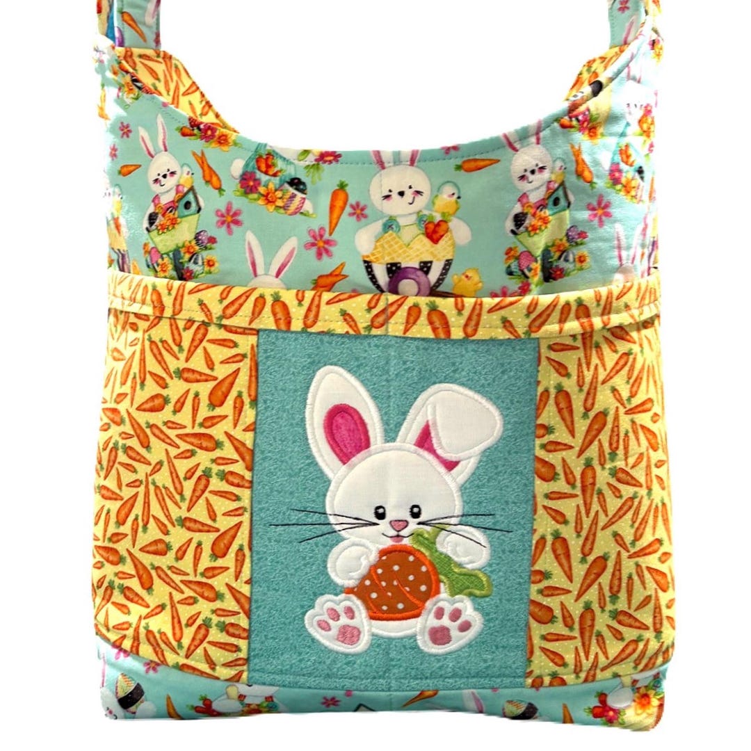 Hoppy Spring Tote, Easter Bag, Spring Tote, Bunny, Spring, Bunny Bag ...