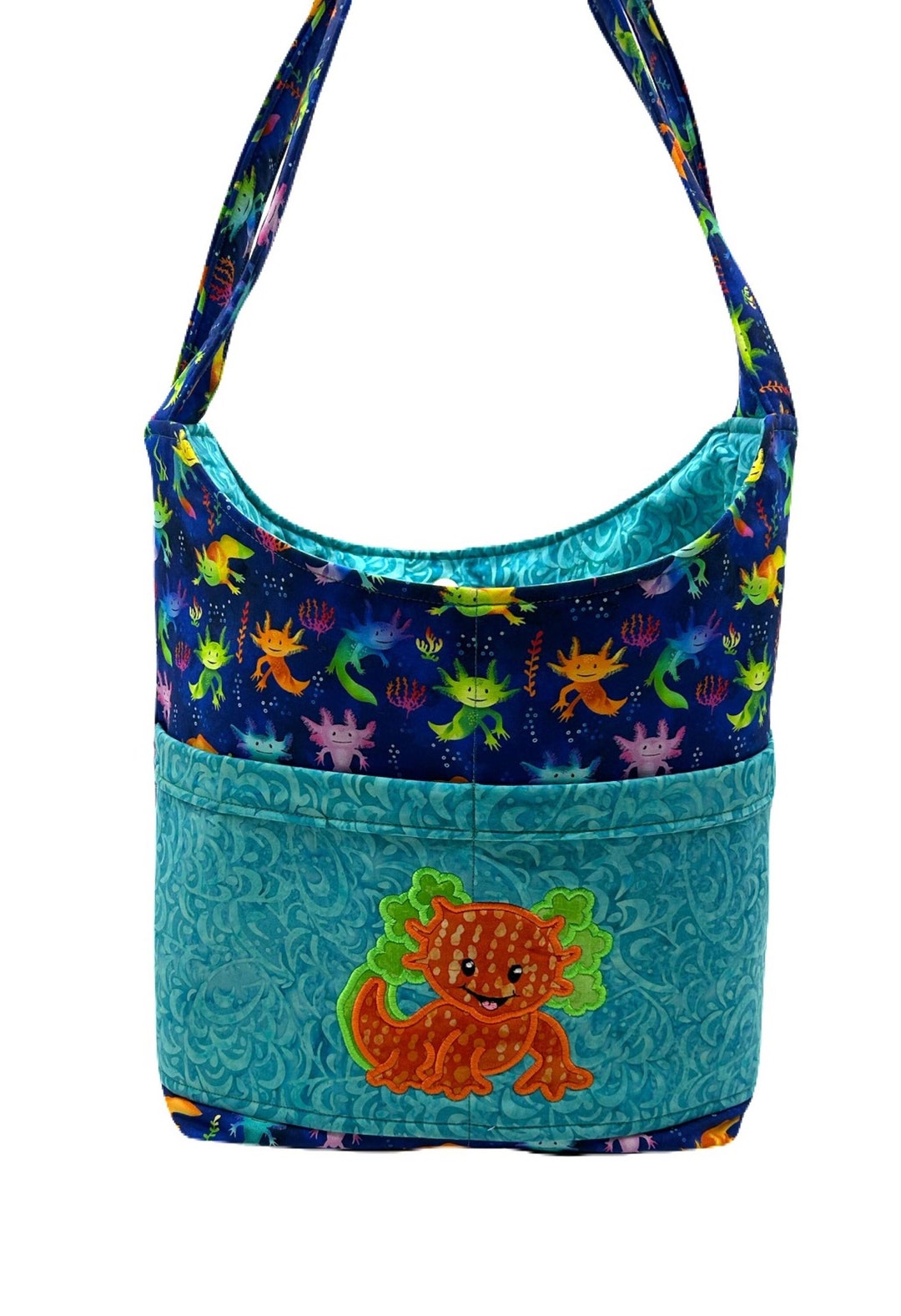 Axolotl Tote Bag, Salamander Bag, Trendy Tote, Axolotl, Shoulder Bag ...
