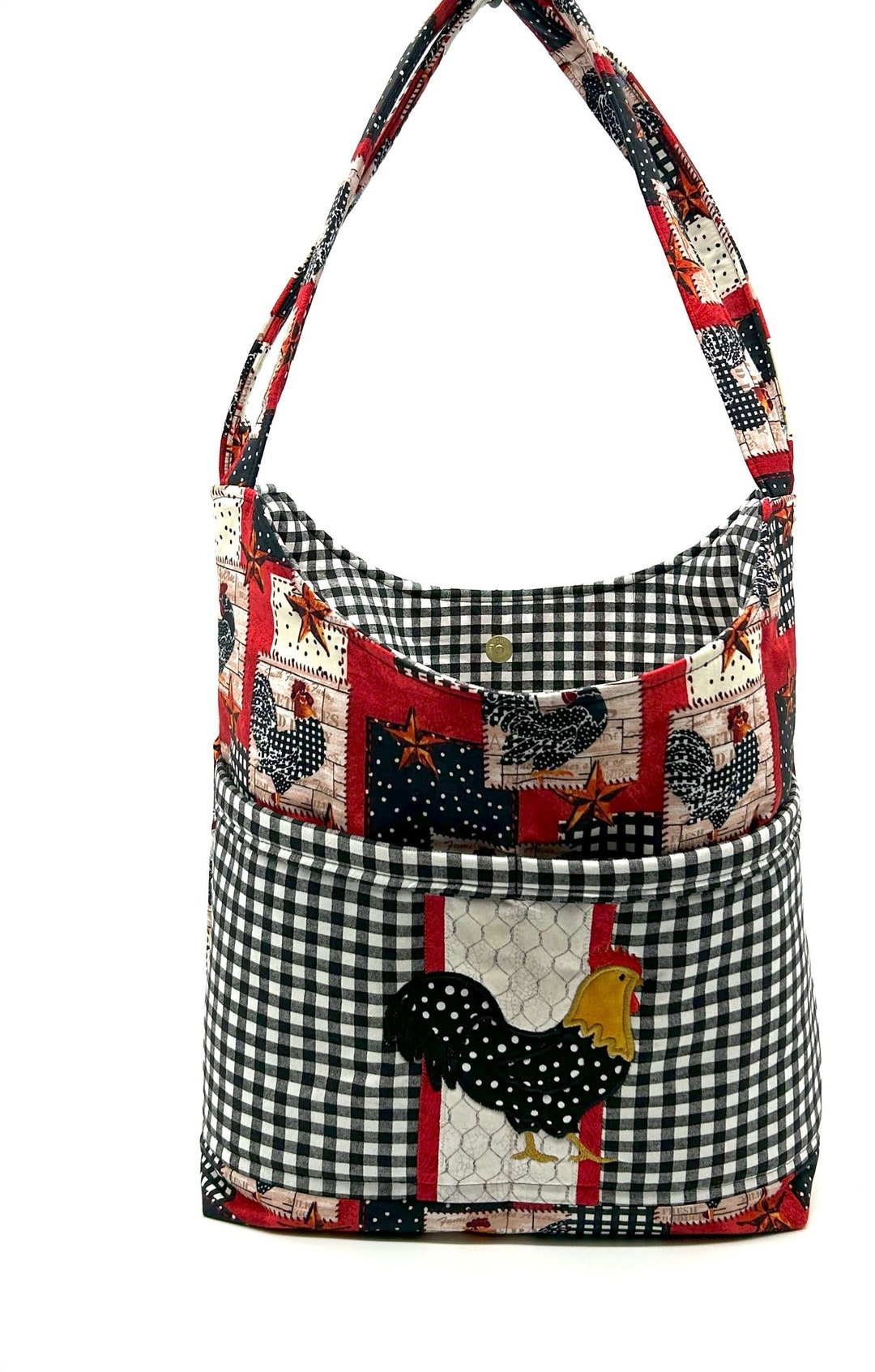 Rooster Tote, Farmhouse Bag, Farm Market Tote, Rooster, Chicken Lover ...