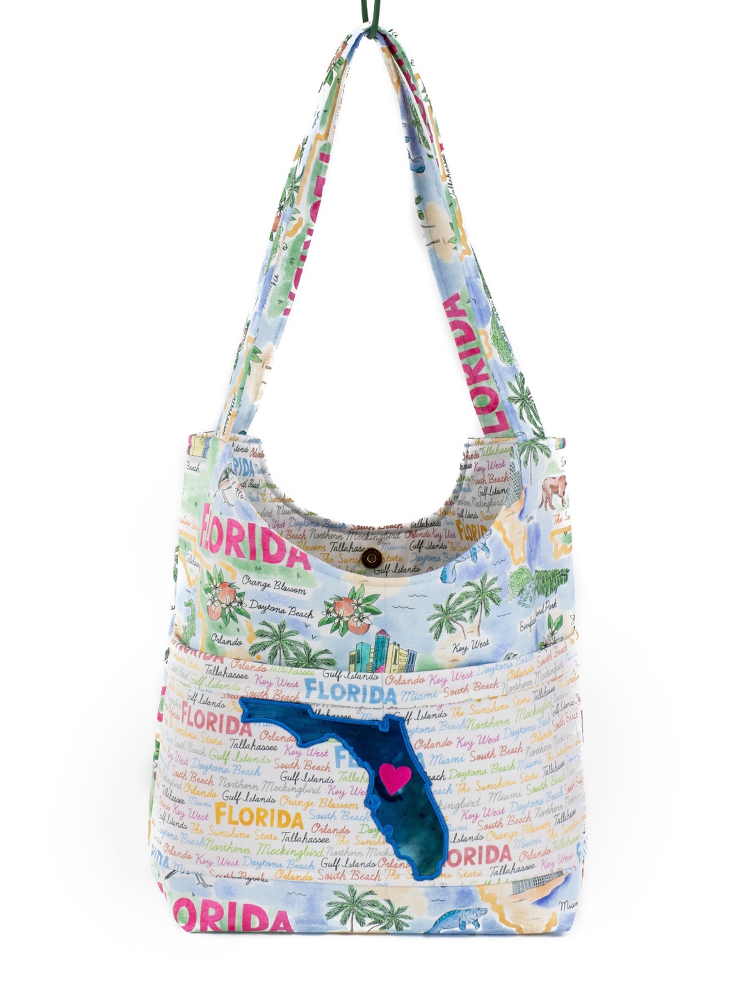 Florida Tote, Shoulder Bag, State of Florida, Gift for Mom, Sunshine ...