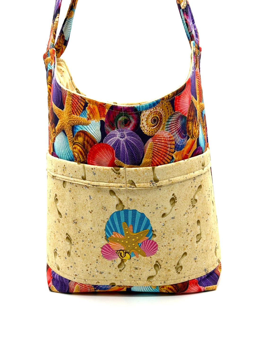 Sea Shell Tote Beach Bag Sea Shell Summer Tote Beach - Etsy