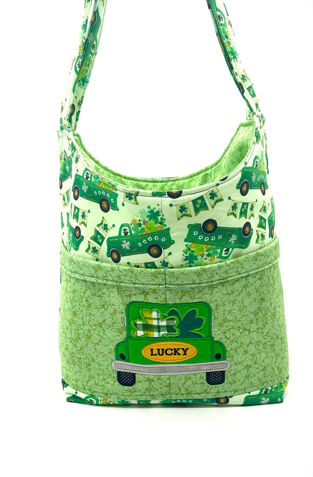 St. Patrick Truck Tote, Holiday Tote, St. Patrick Day, Irish Bag, Lucky ...