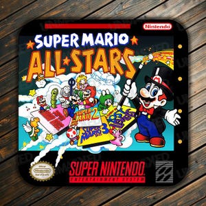 Super Mario All-stars SNES Coaster Super Nintendo Coaster Video Game ...