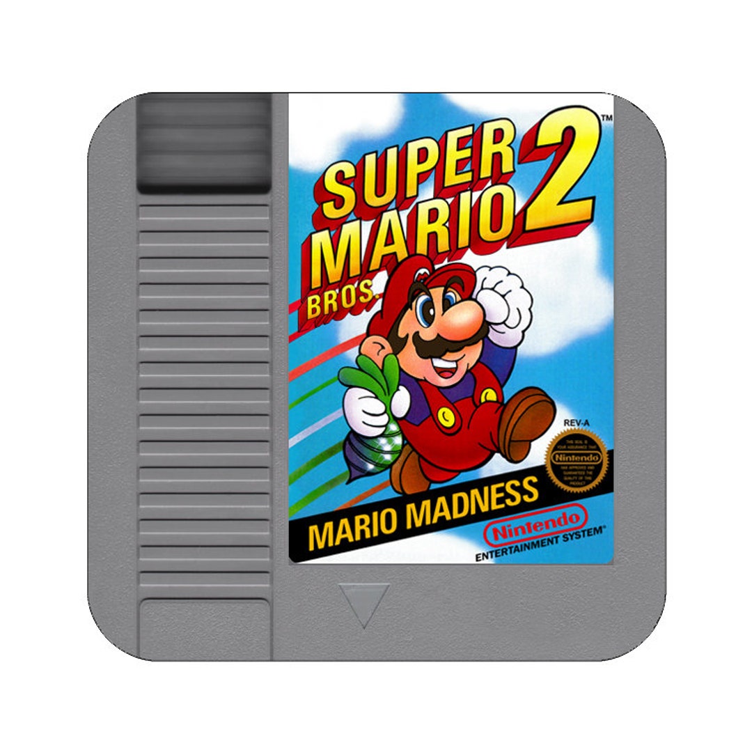 Super Mario Bros 2 NES Coaster Video Game Coaster Nintendo Coaster ...