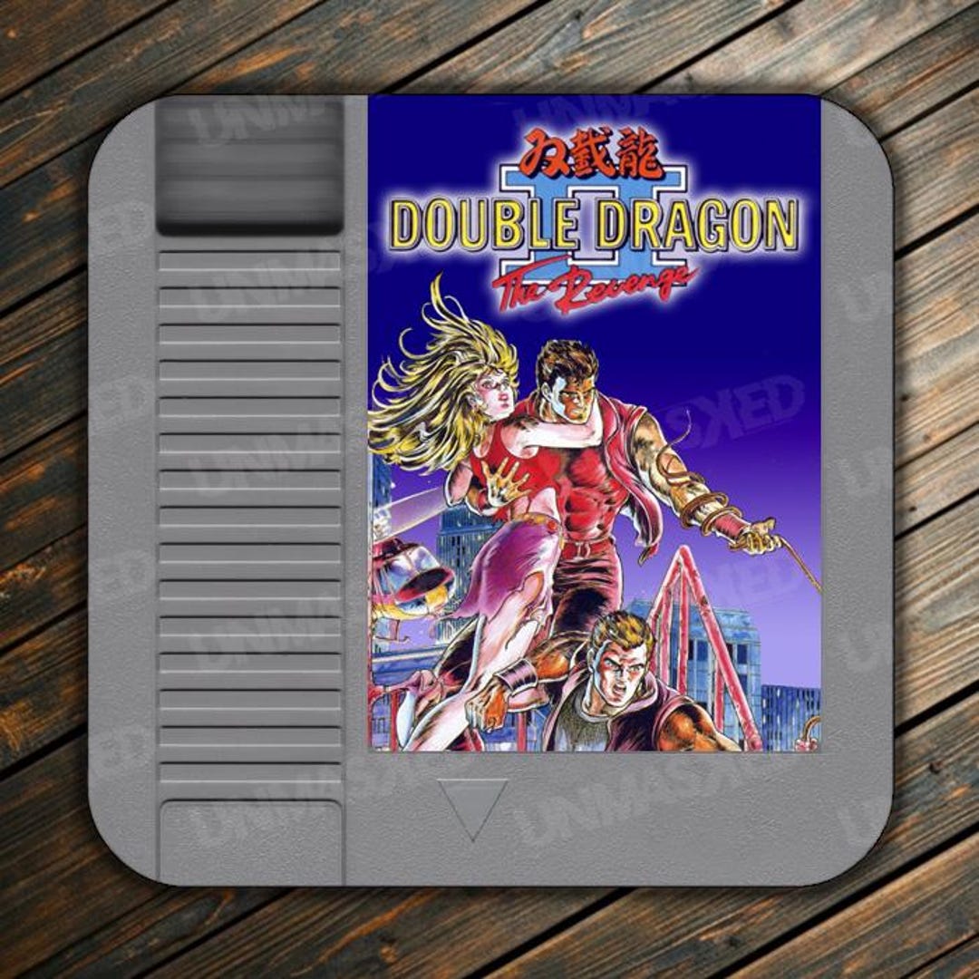 Double Dragon 2 NES Coaster Double Dragon II the Revenge Drink Coaster Video Game Coaster ...