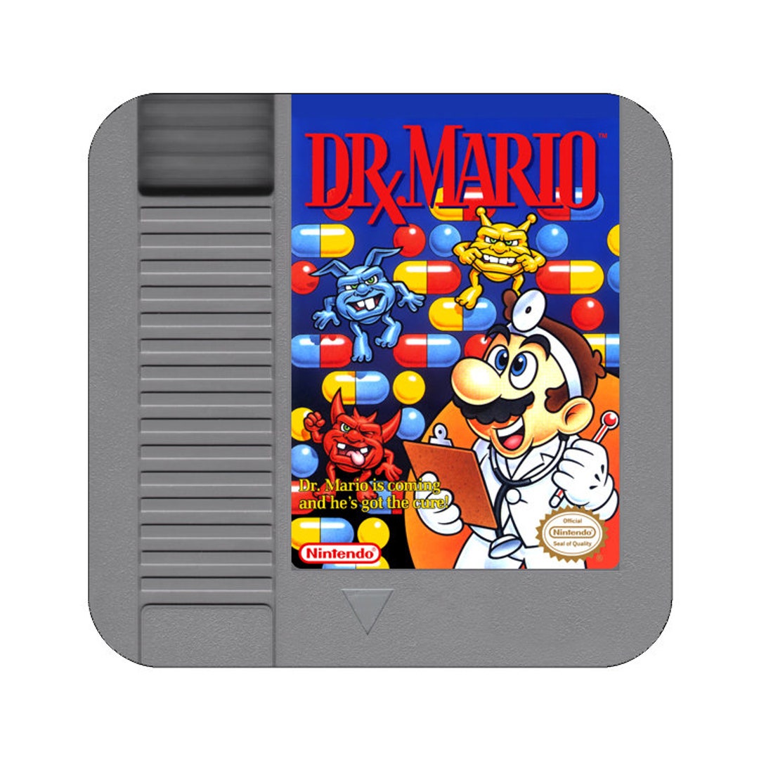 Dr. Mario NES Coaster Dr. Mario Drink Coaster Video Game Coaster ...