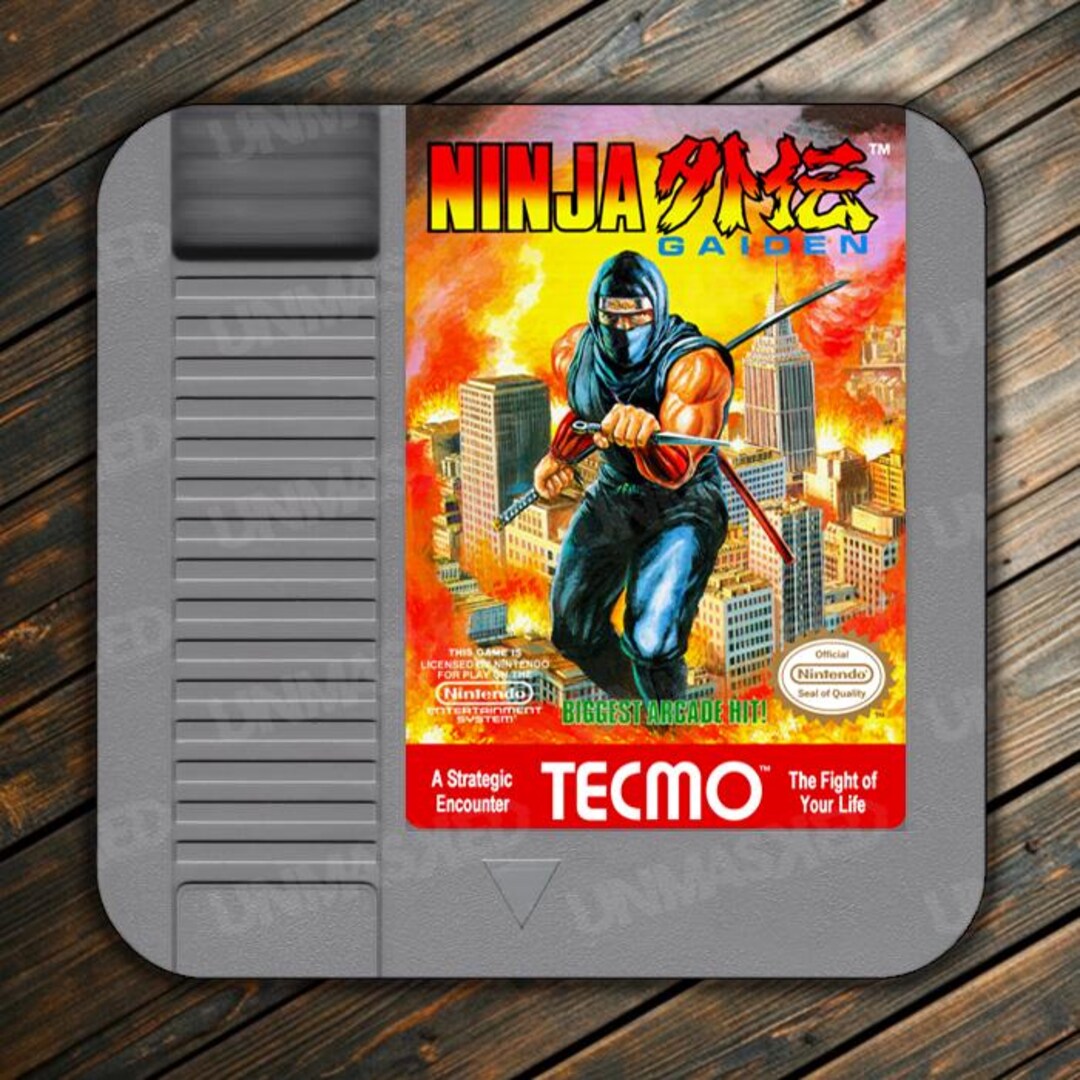 Ninja Gaiden NES Coaster Video Game Coaster Nintendo Coaster Ninja ...