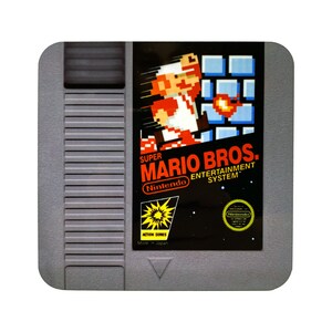 Super Mario Bros NES Coaster Video Game Coaster Nintendo | Etsy