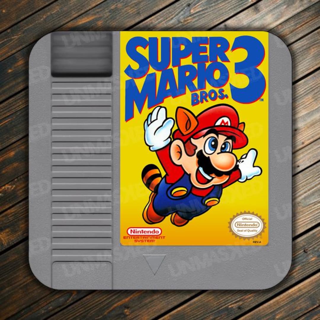 Super Mario Bros 3 NES Coaster Video Game Coaster Nintendo Coaster ...