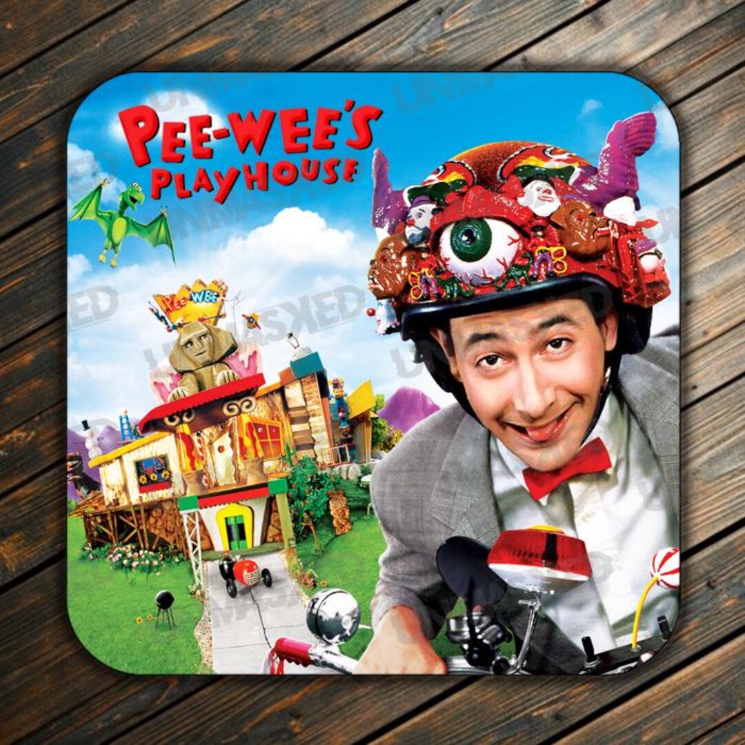 Pee-wee's Playhouse Coaster Pee Wee Drink Coaster 80s Comedy Coasters ...