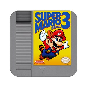 Super Mario Bros 3 NES Coaster Video Game Coaster Nintendo Coaster ...